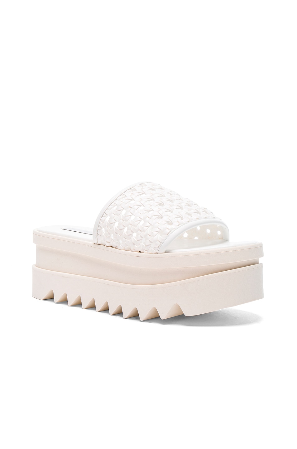 Stella McCartney Platform Slides in White | FWRD
