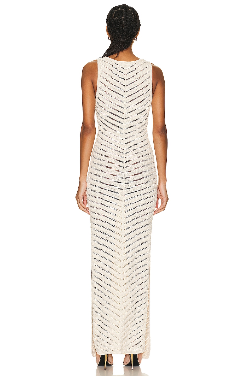 Shani Shemer Kate Knit Maxi Dress in Cream | FWRD