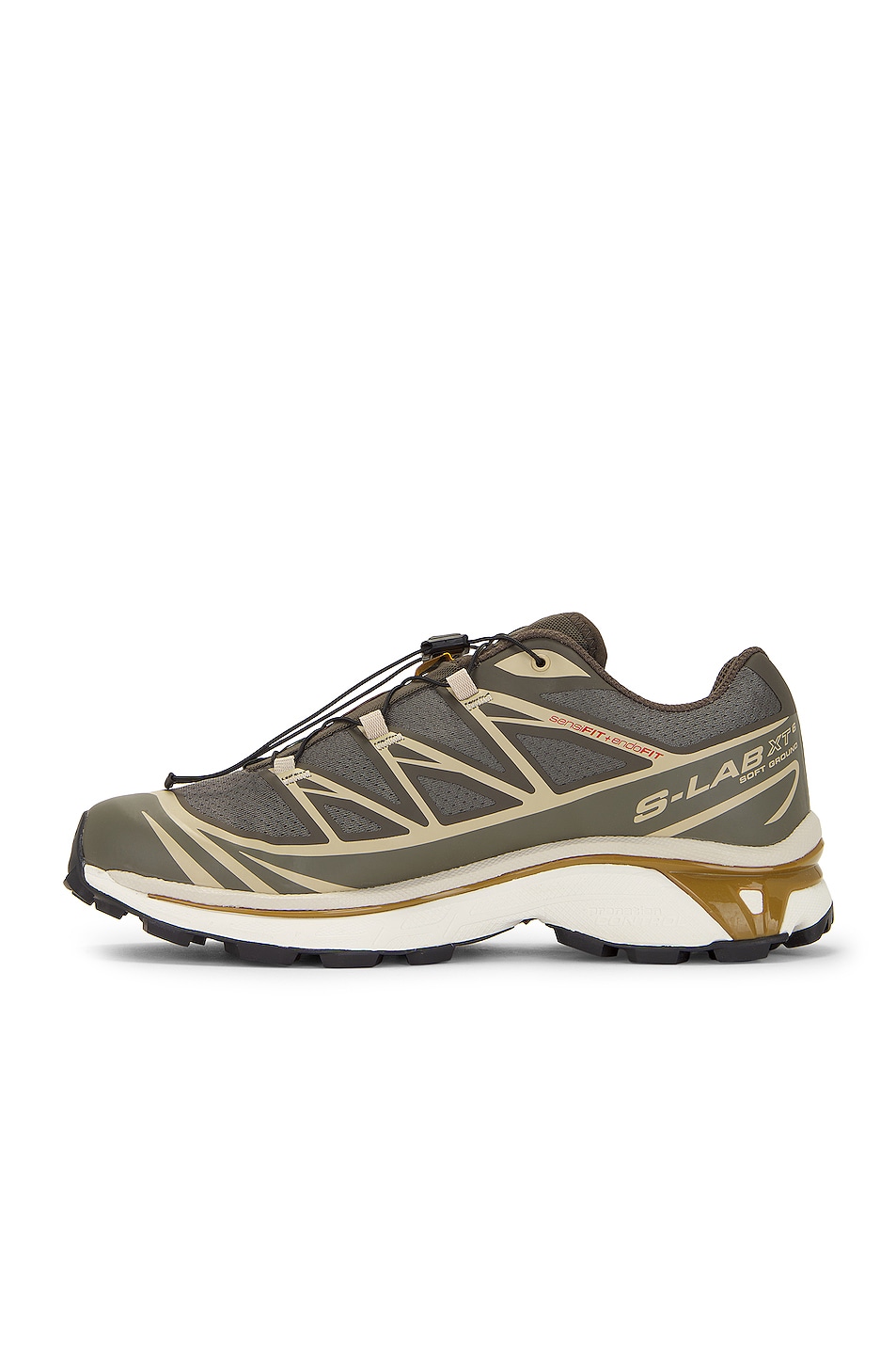Salomon XT-6 Sneaker in Beluga, Pewter, & Dull Gold | FWRD