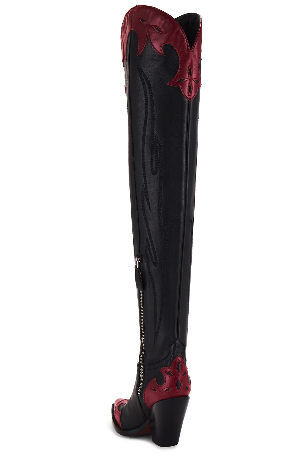 Sonora Melrose 90 Boot in Black With Red Ornaments | FWRD