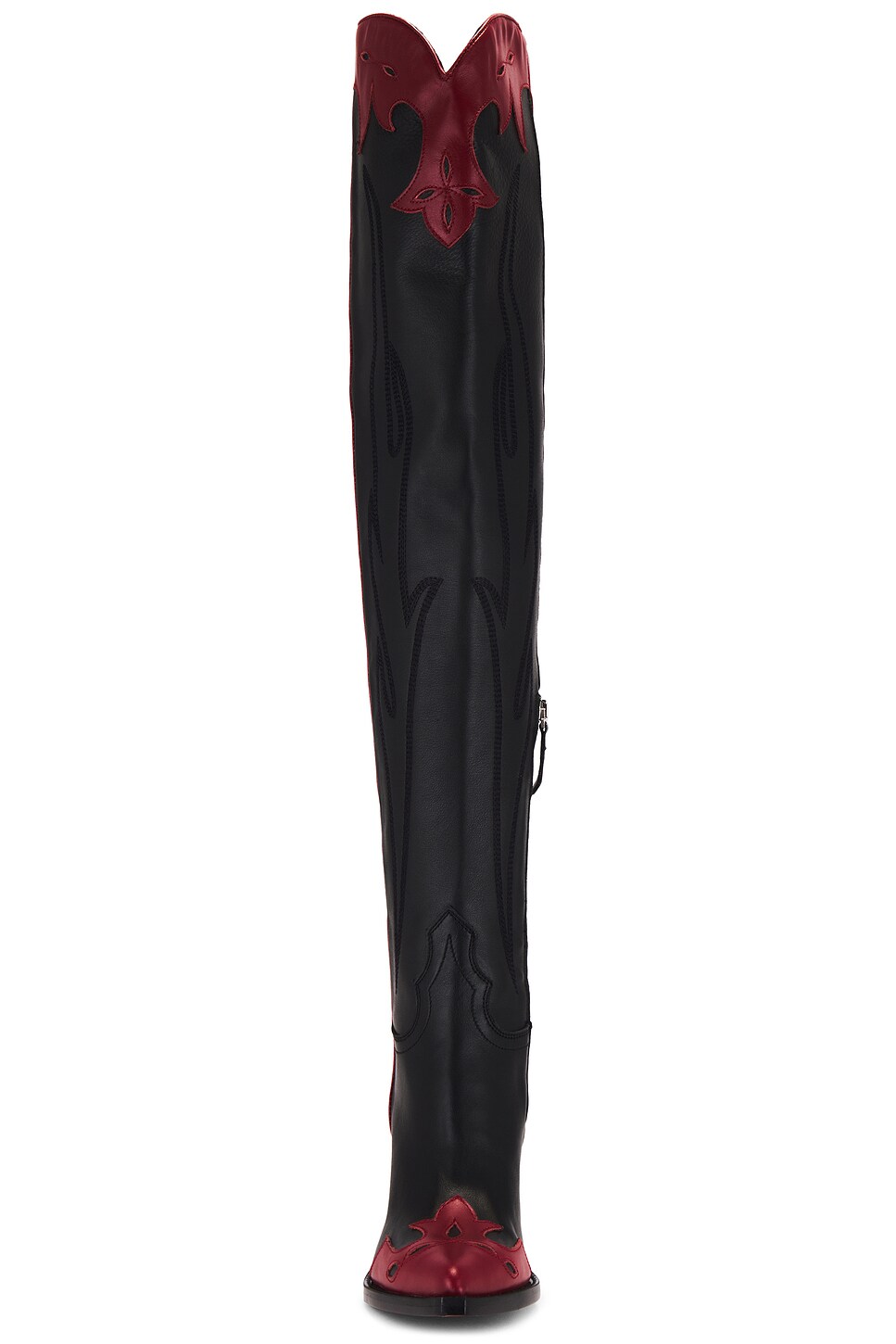 Sonora Melrose 90 Boot in Black With Red Ornaments | FWRD