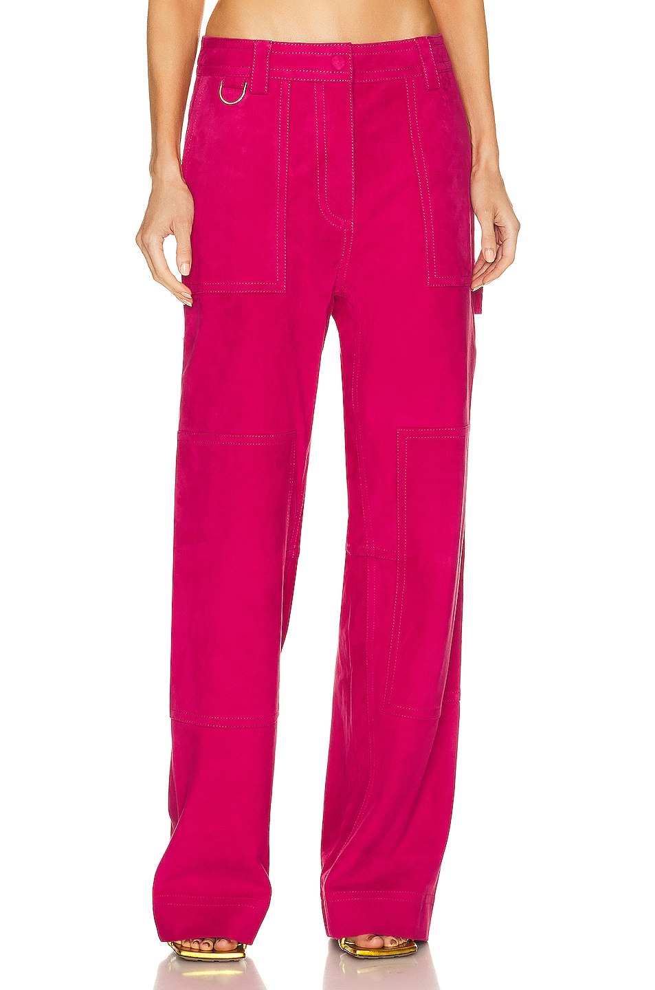 Saks Potts Rose Pant in Cherry Pink | FWRD