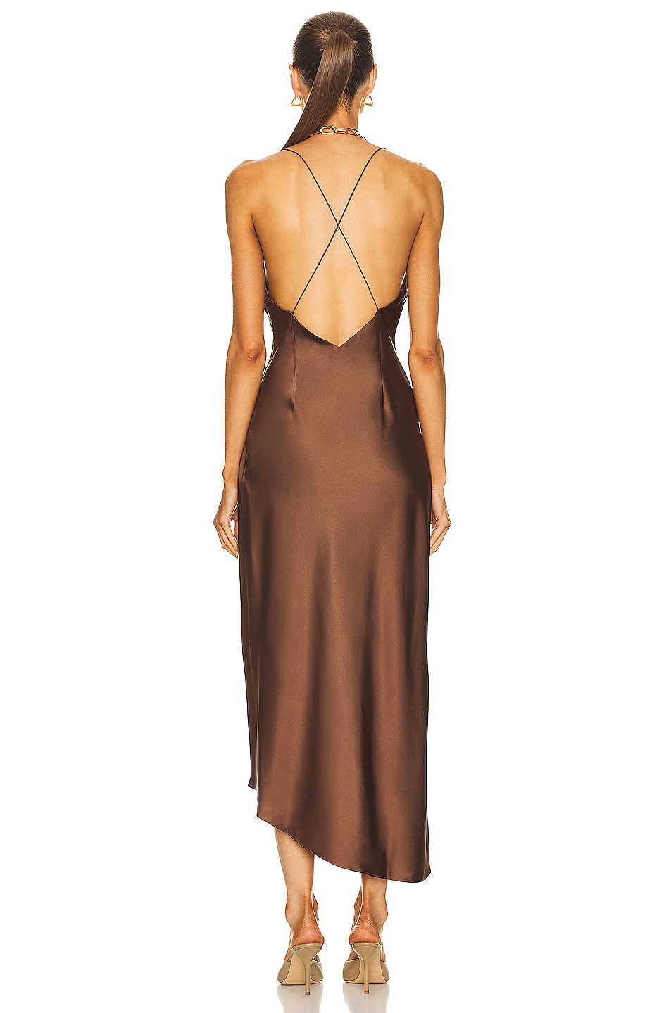 SER.O.YA Emma Dress in Chocolate | FWRD