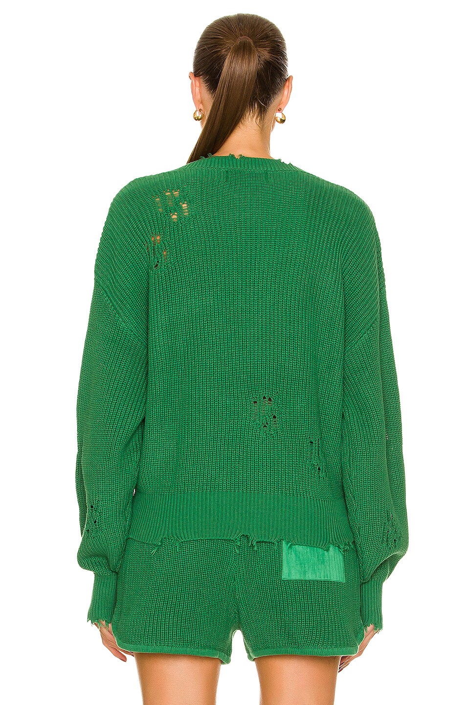 SEROYA Syd Sweater in Amazon Green | FWRD