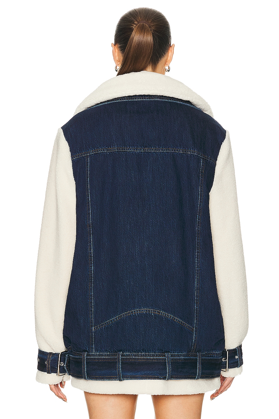 SER.O.YA Mink Jacket in Deep Sea | FWRD