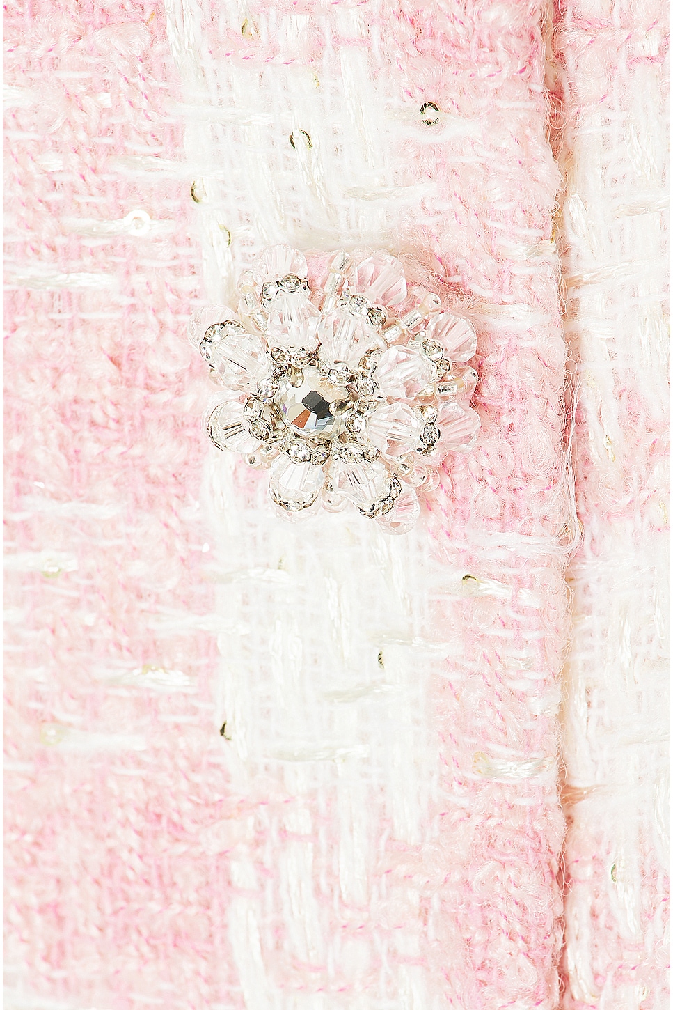self-portrait Check Boucle Mini Skirt in Pink | FWRD