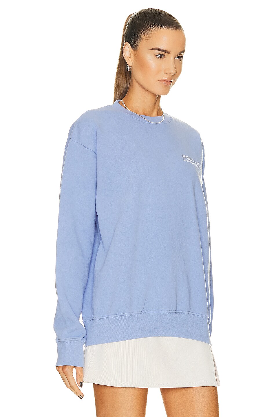 Sporty & Rich Made in California Crewneck Sweatshirt in Periwinkle ...