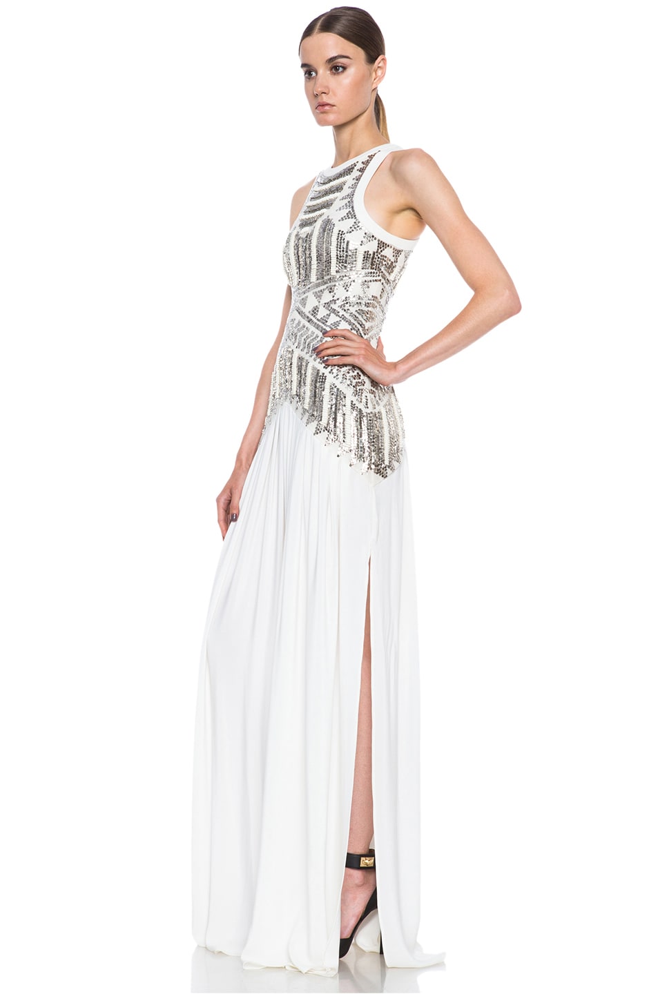 Sass & Bide Egyptian Shawl Woven Silk Dress in Ivory | FWRD