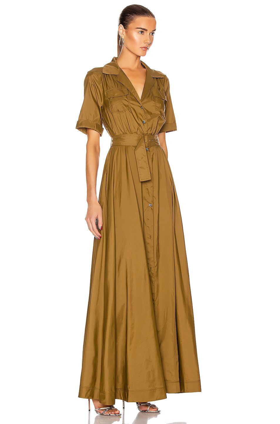 Staud Millie Dress in Caper | FWRD