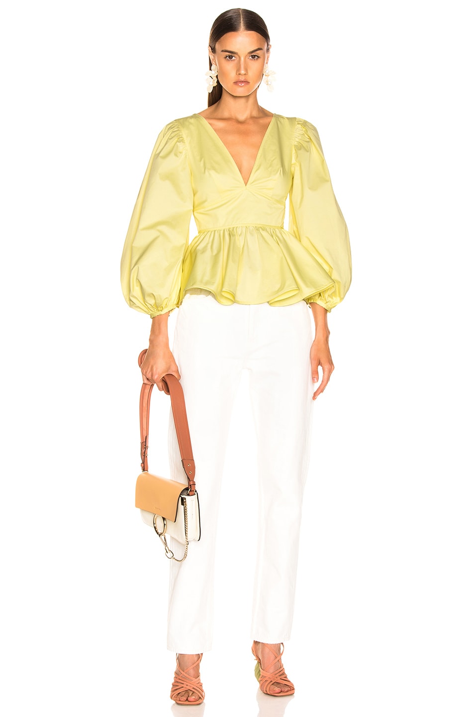 Staud Luna Top in Daffodil | FWRD