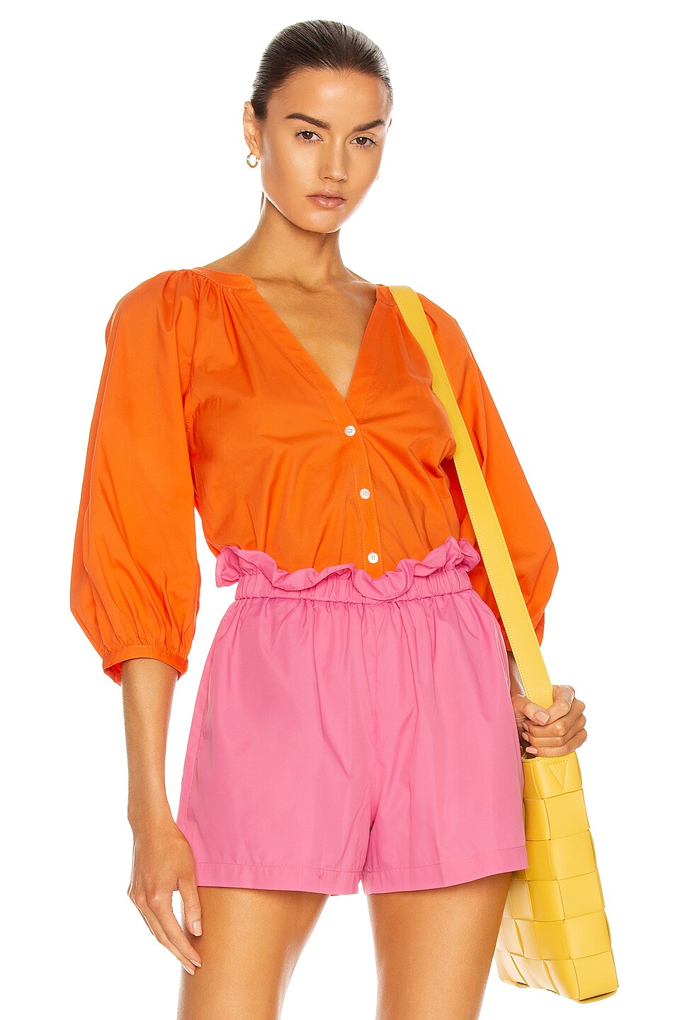 Staud New Dill Top in Nectarine | FWRD