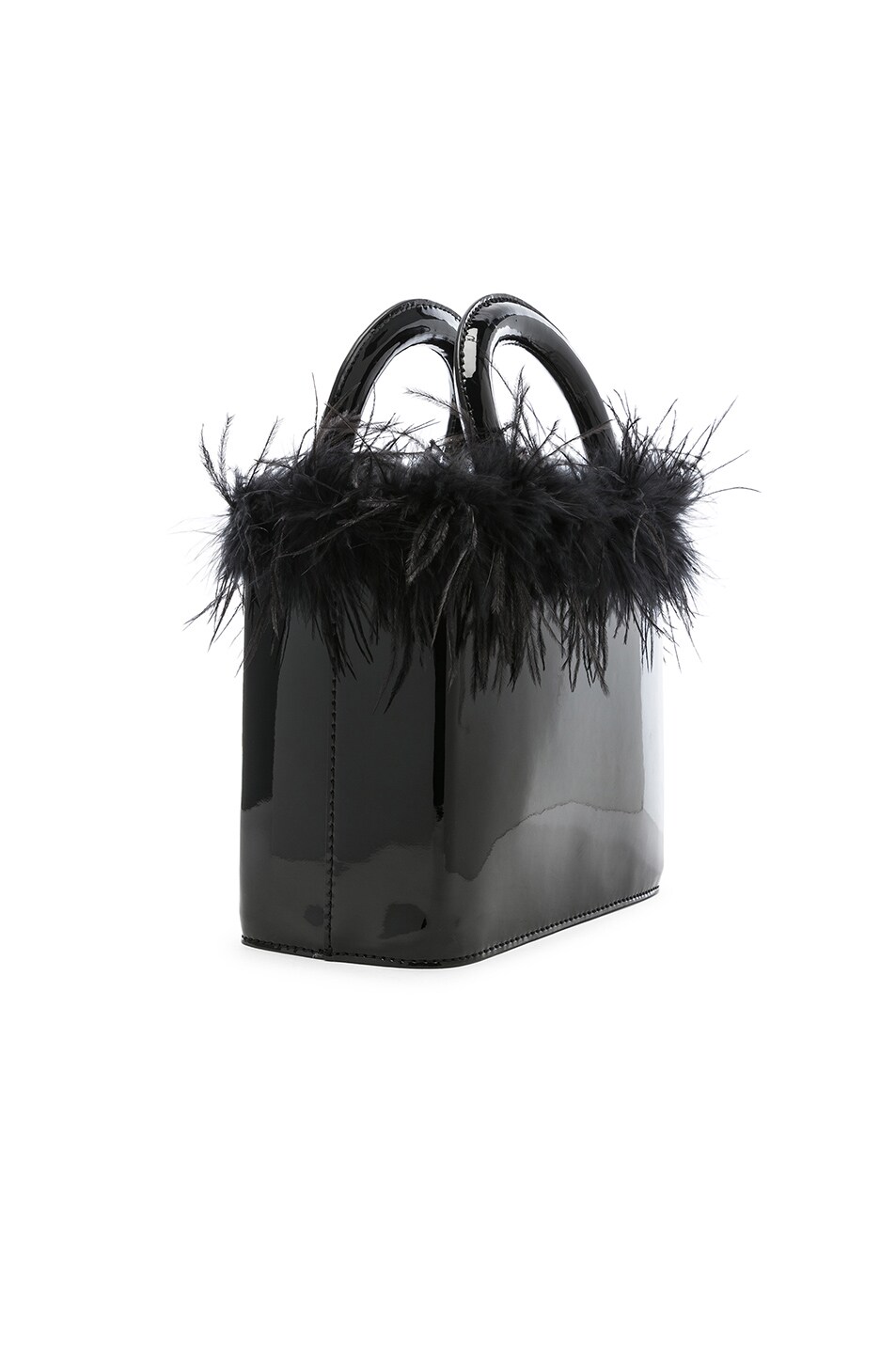 Staud Nic Bag in Black Patent | FWRD