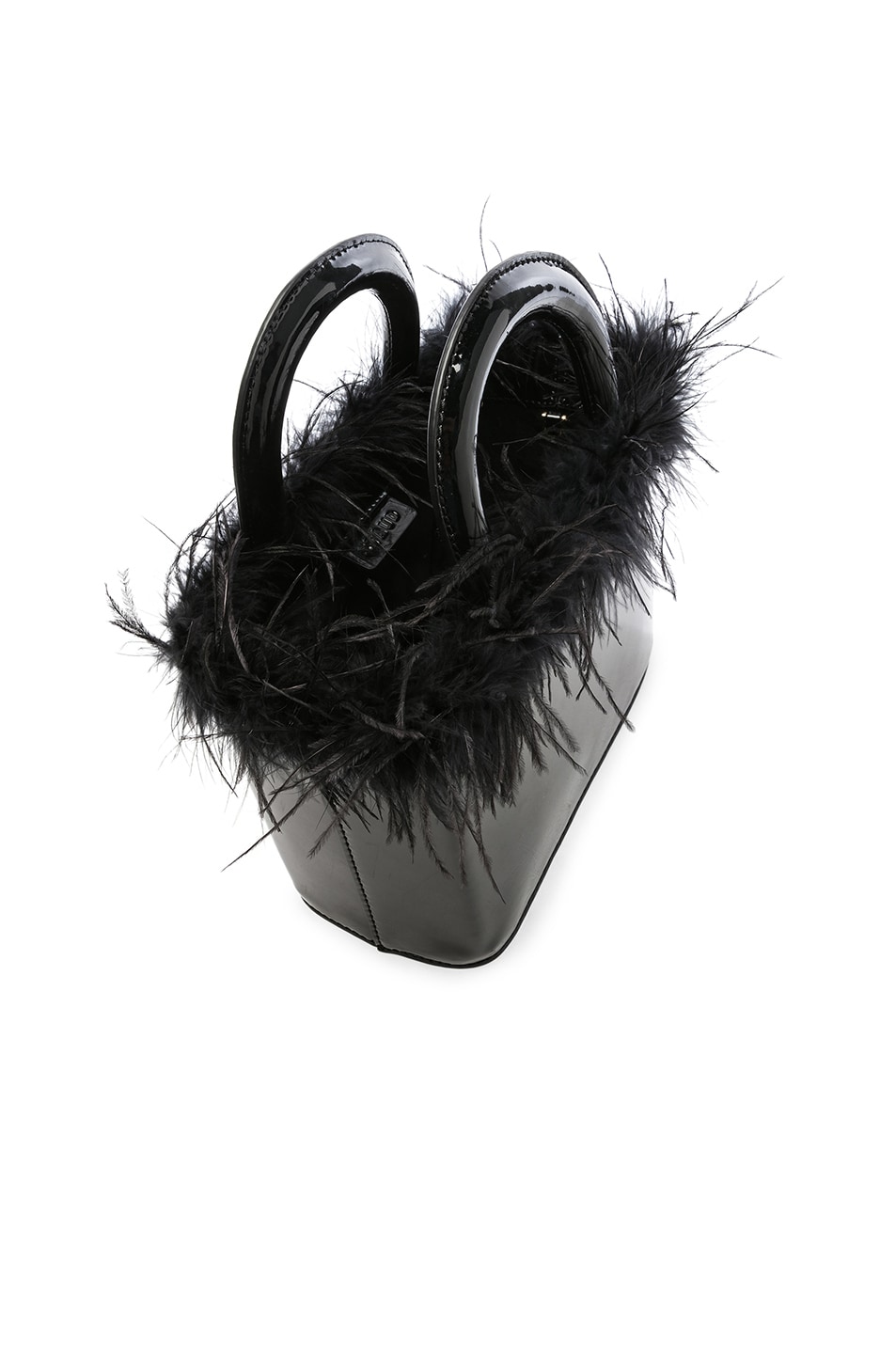 Staud Nic Bag in Black Patent | FWRD