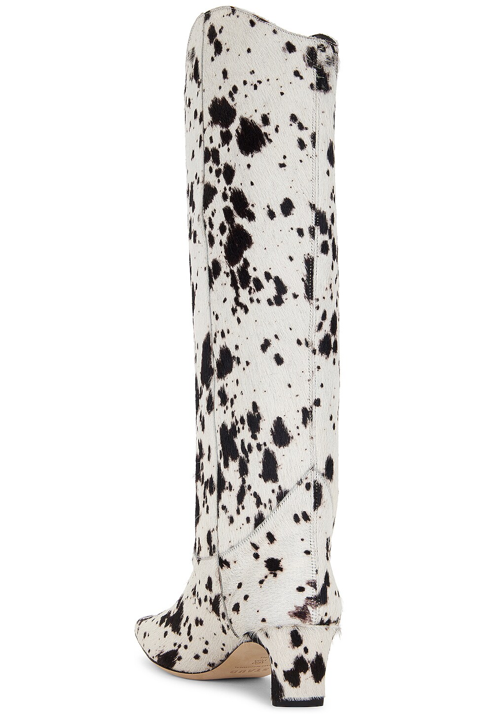 Staud Western Wally Boot in Black & White Haircalf | FWRD