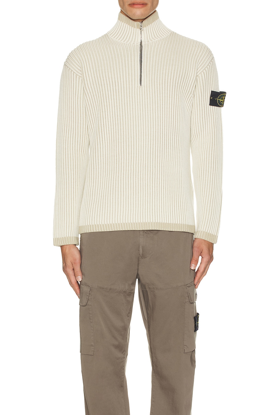Stone Island Sweater in Natural | FWRD