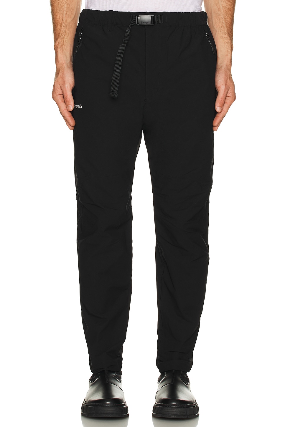 Snow Peak Stretch Cloth Pants in Black | FWRD
