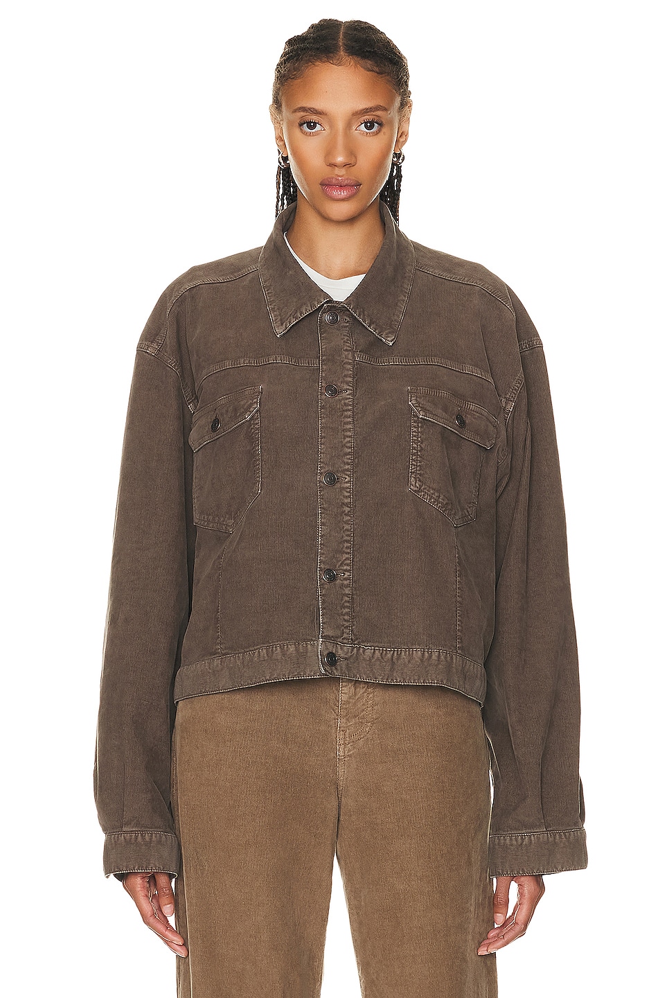The Row Orson Jacket in Taupe | FWRD
