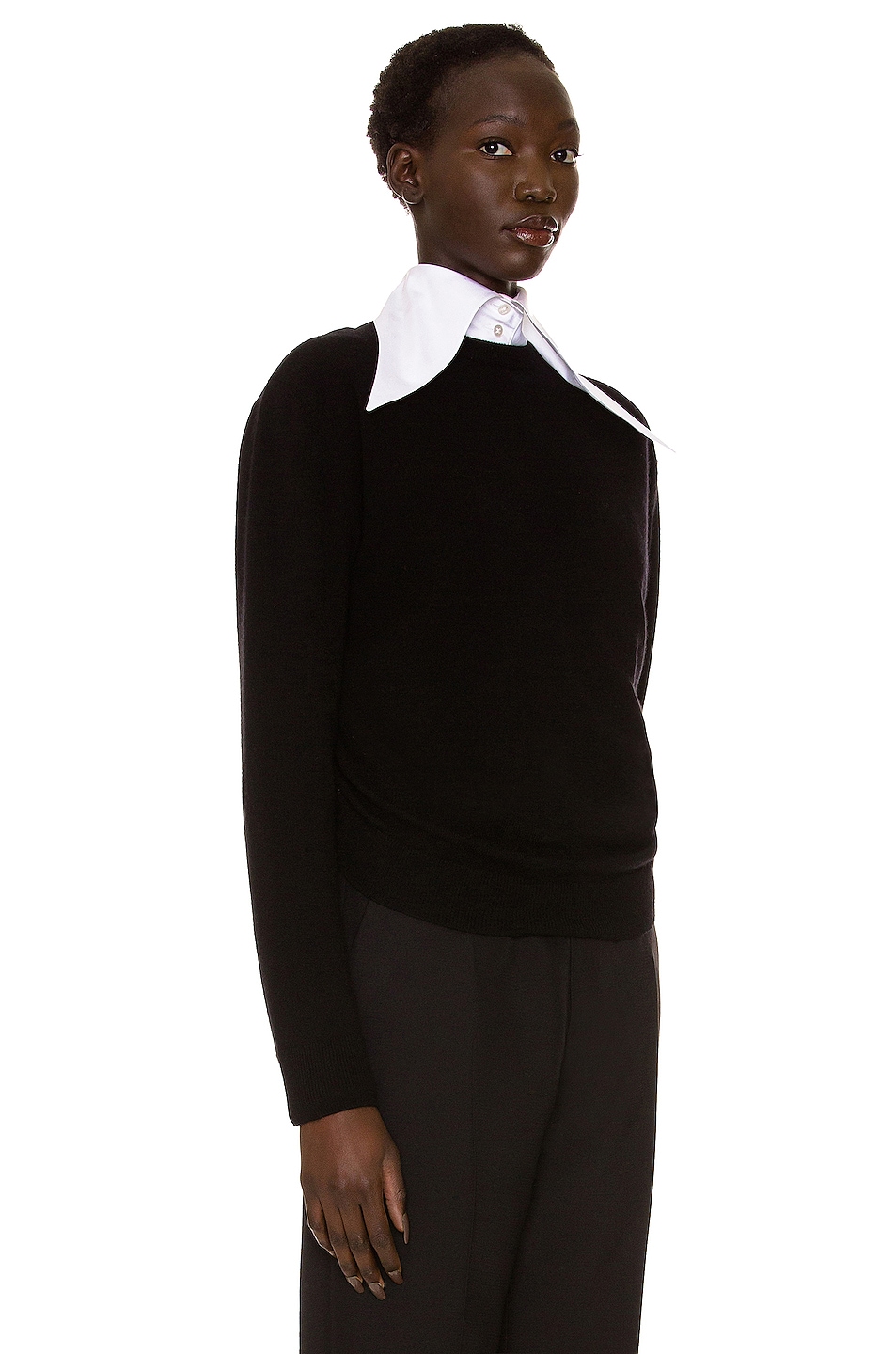 The Row Laris Top in Black | FWRD