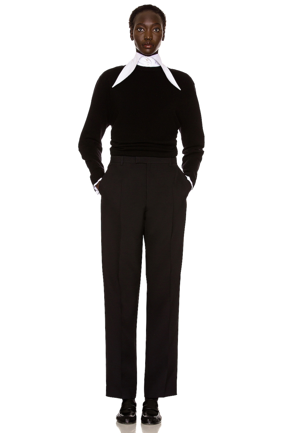 The Row Laris Top in Black | FWRD