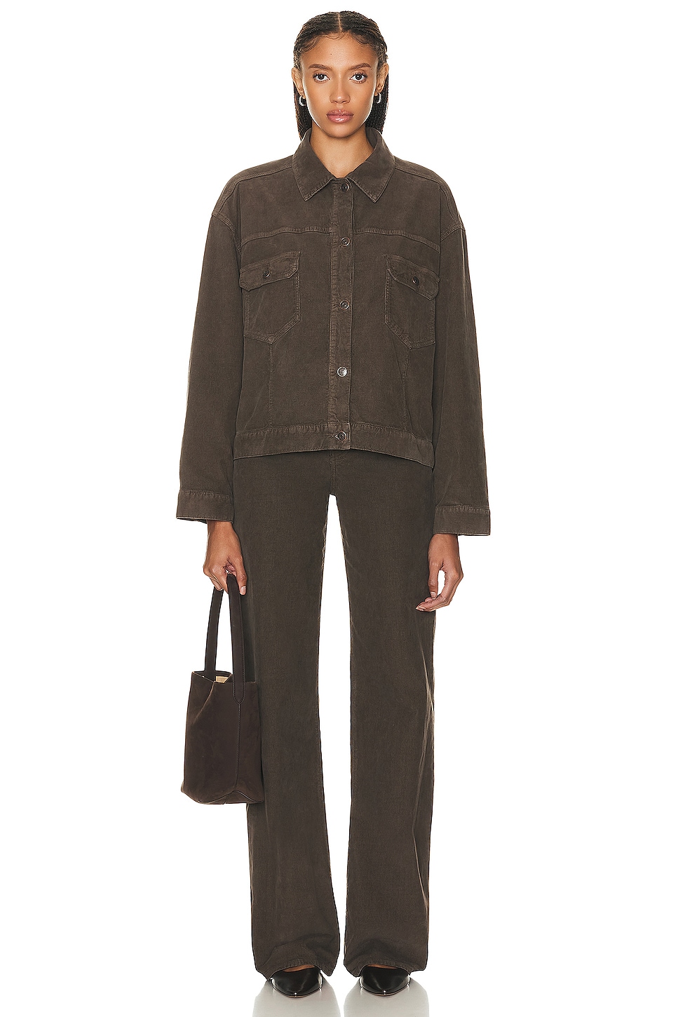 The Row Ness Jacket in Taupe | FWRD