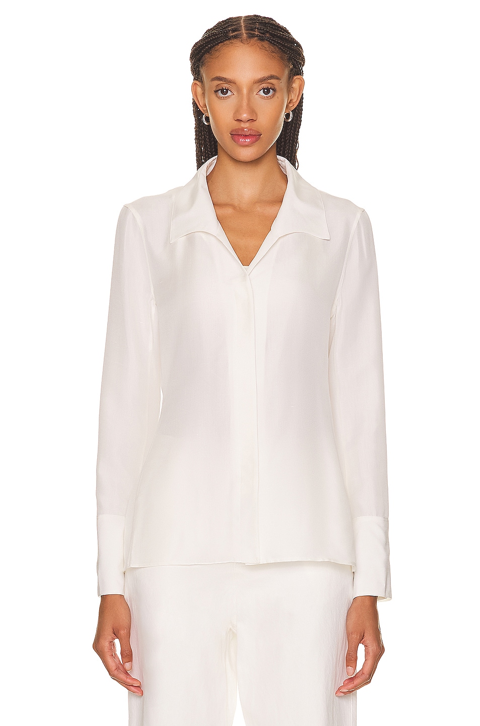 The Row Peg Shirt in Ivory | FWRD
