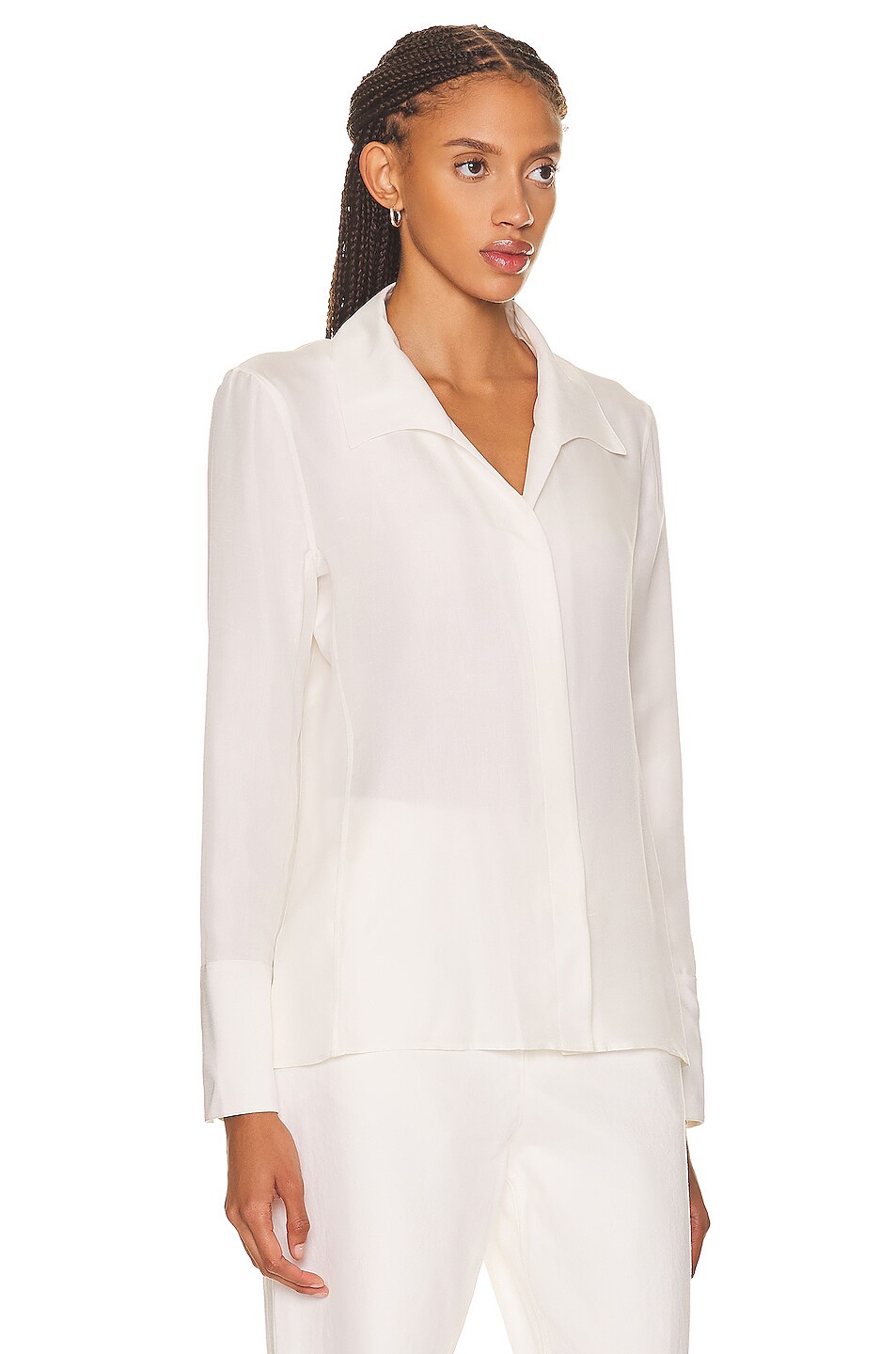 The Row Peg Shirt in Ivory | FWRD