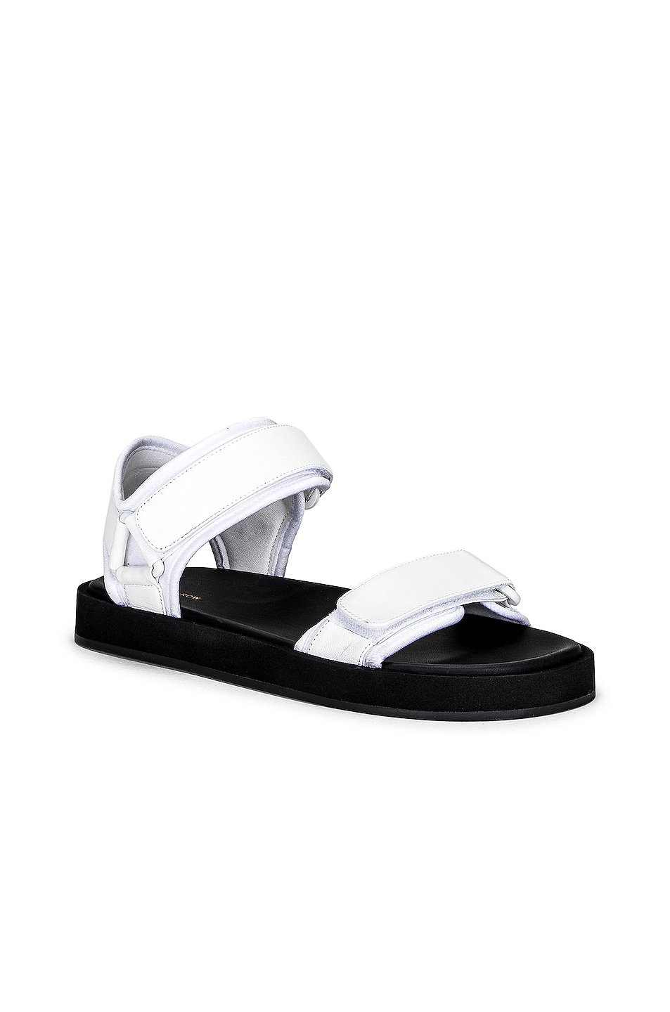 The Row Hook And Loop Sandals in White | FWRD