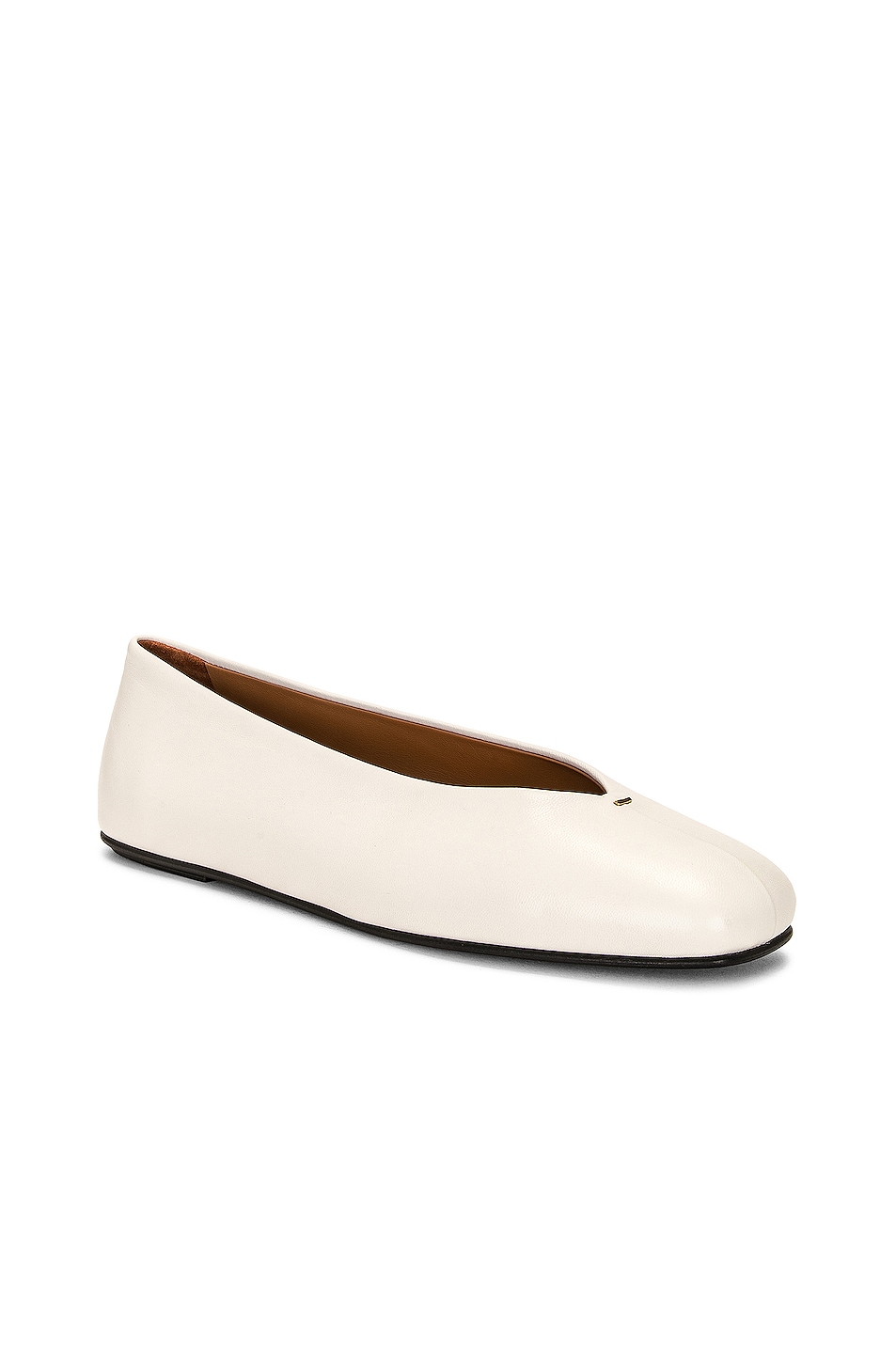 The Row Eva Ballerina Flats in Ivory | FWRD