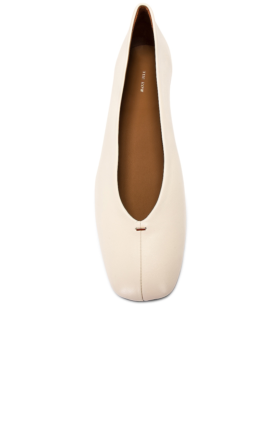 The Row Eva Ballerina Flats in Ivory | FWRD