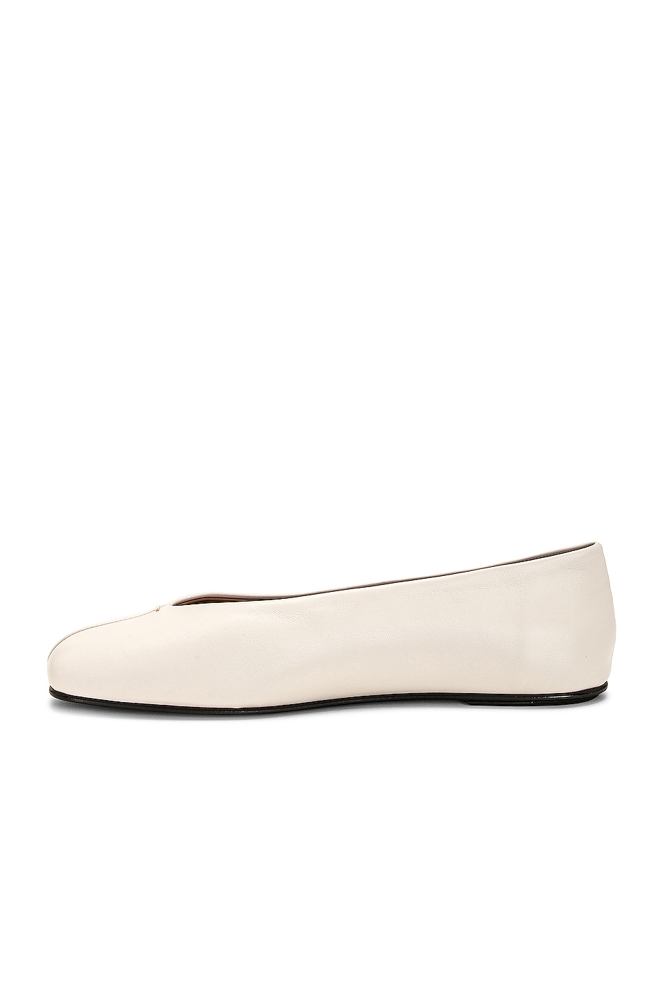 The Row Eva Ballerina Flats in Ivory | FWRD