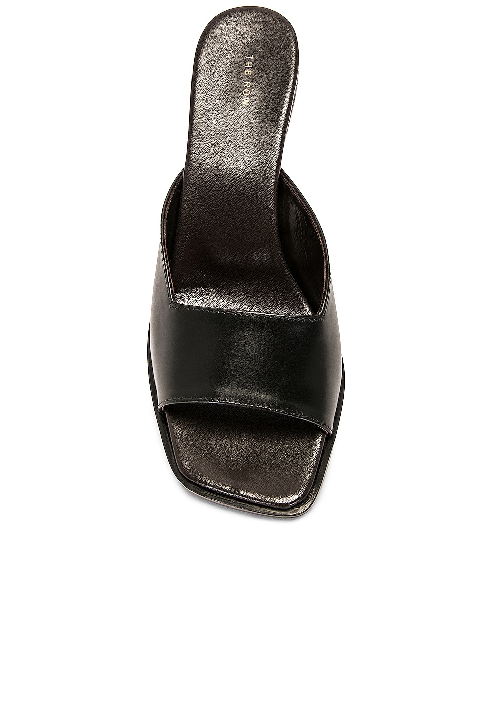 The Row Lauren Mules in Black | FWRD