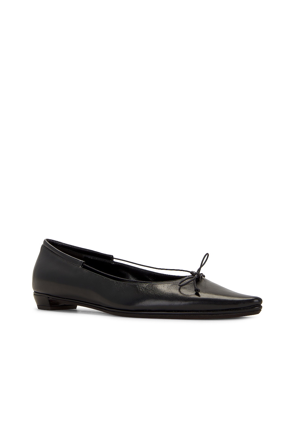 The Row Claudette Bow Flat in Black | FWRD