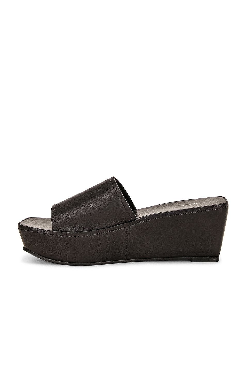 The Row Tate Slide Sandal in Black | FWRD