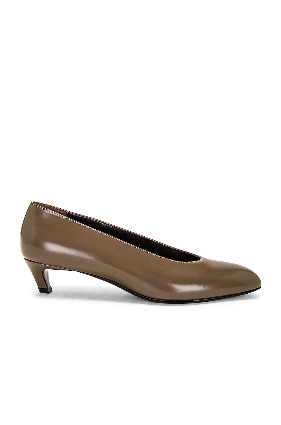 The Row New Almond Pump in Dark Brown | FWRD