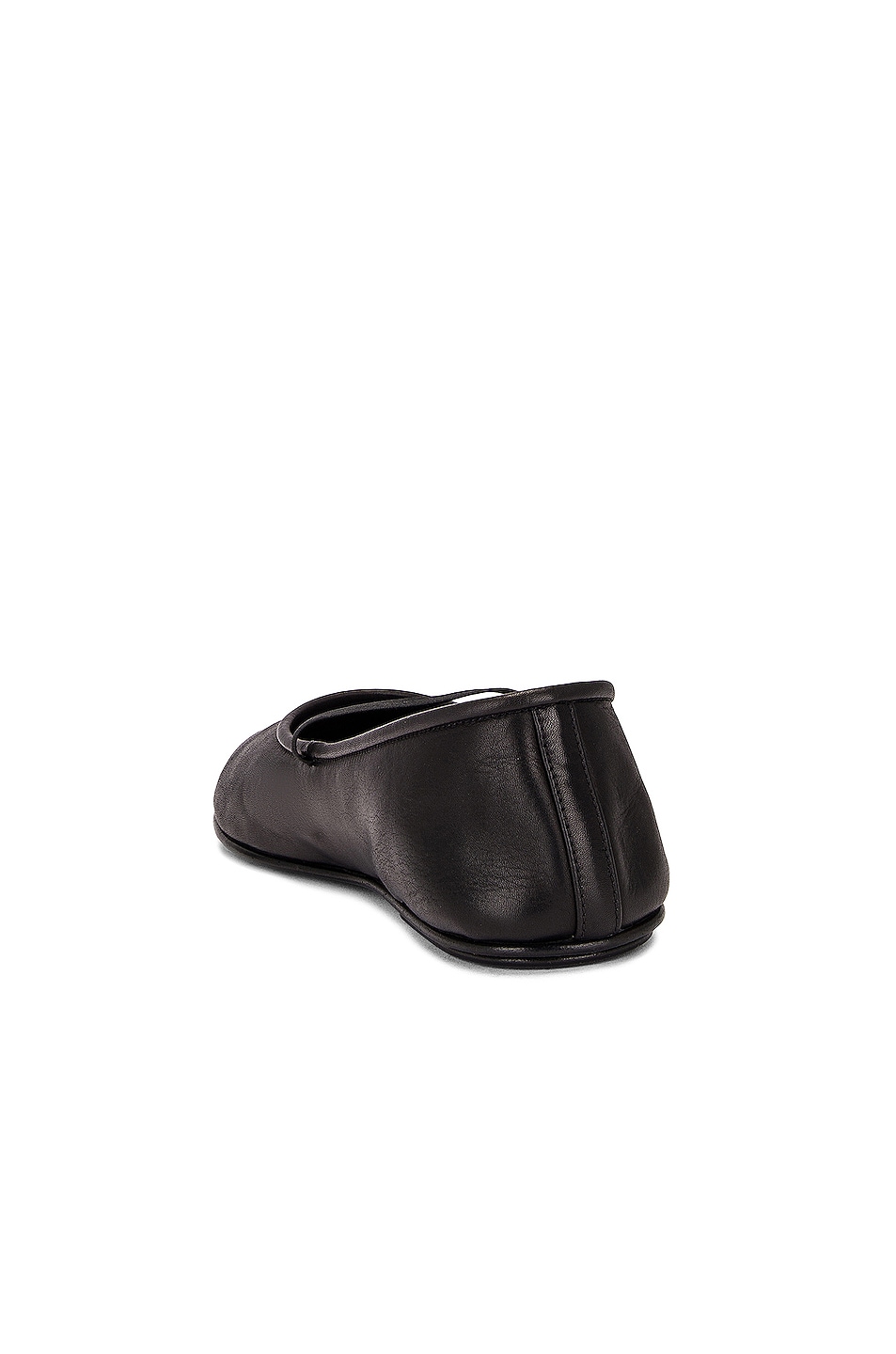 The Row Elastic Ballet Flats in Black | FWRD