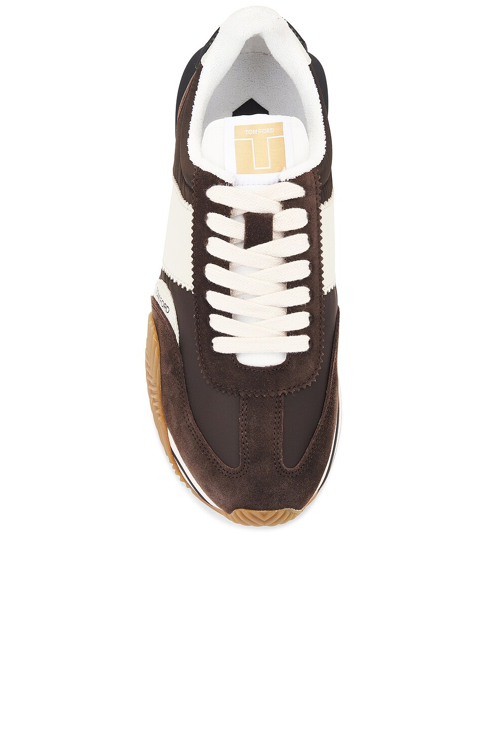 TOM FORD James Sneaker in Ebondy, Ivory, & Cream | FWRD
