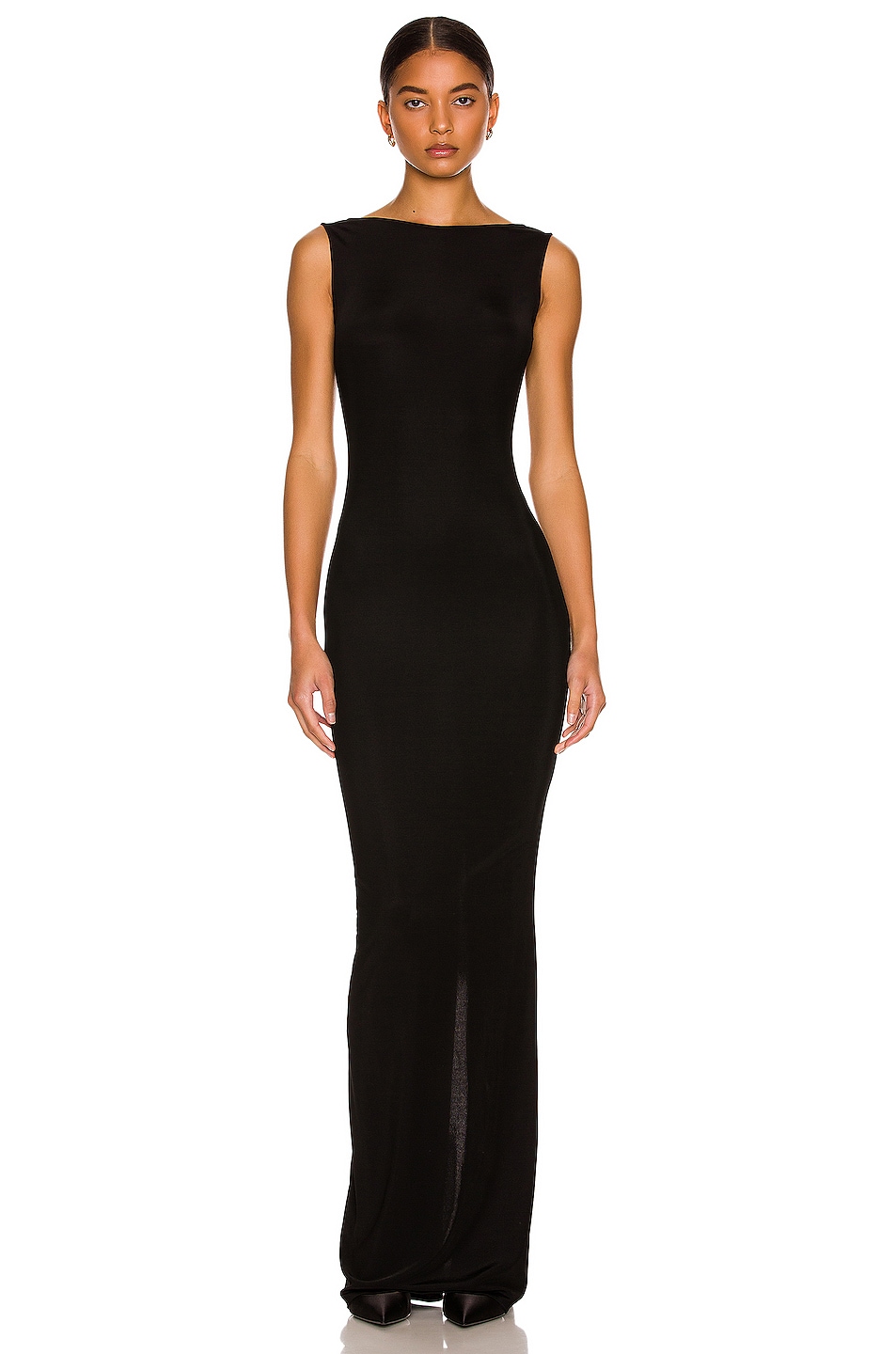 TOM FORD Sleeveless Open Back Gown in Black | FWRD