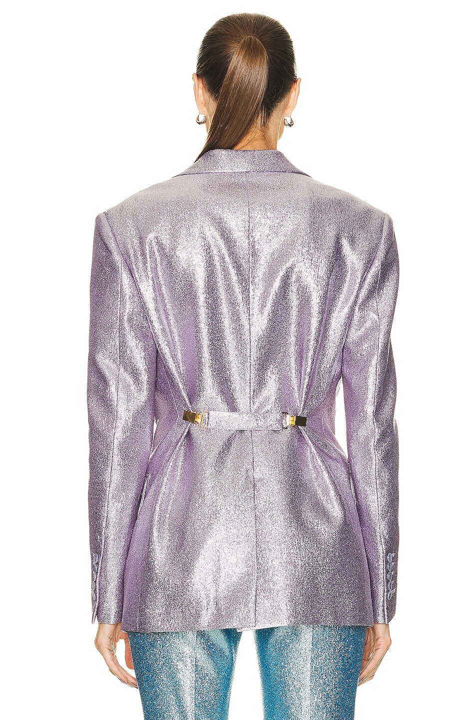 TOM FORD Iridescent Sable Men's Tailored Jacket in Light Violet | FWRD
