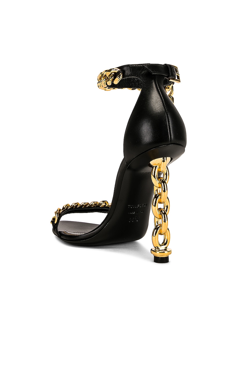 TOM FORD Chain Heel 105 Sandal in Black | FWRD