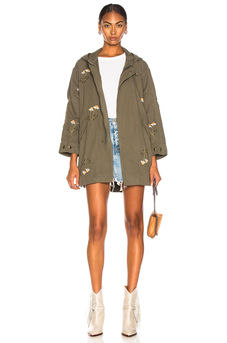 The Great Military Parka Jacket in Army Green Daisy | FWRD