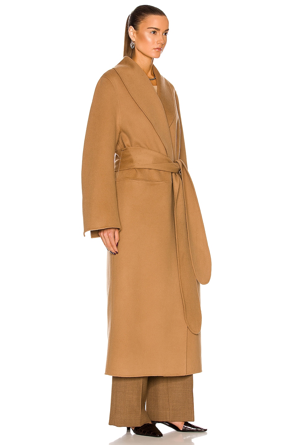Toteme Robe Coat in Camel | FWRD