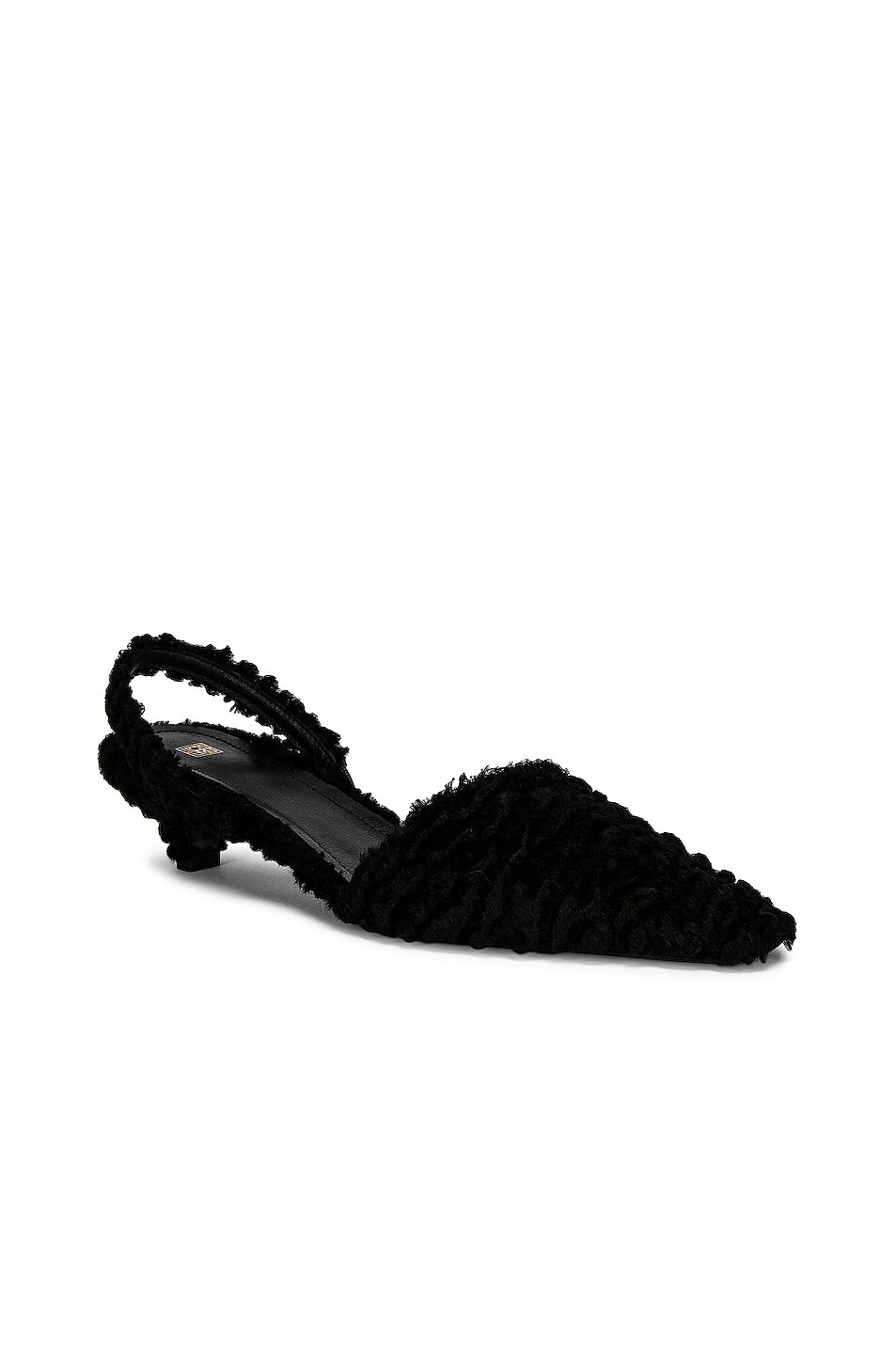 Toteme The Slingback Mule Heel in Black | FWRD