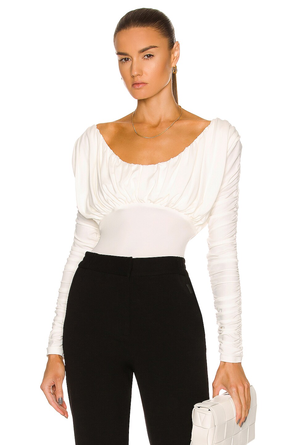 TOVE Tess Bodysuit in Cream | FWRD