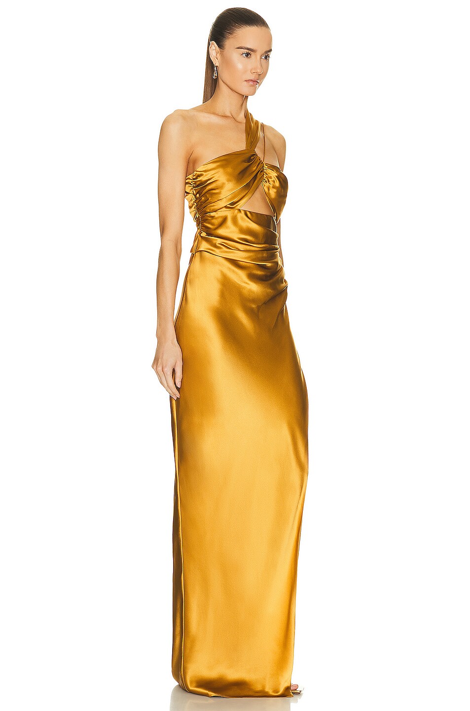 The Sei Asymmetrical Bandeau Gown in Topaz | FWRD