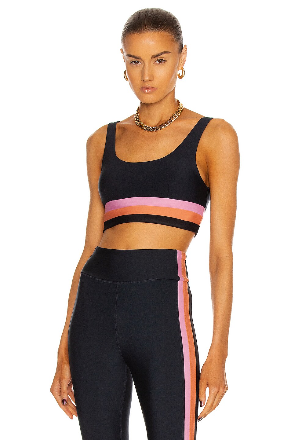 THE UPSIDE Jewel Colorblock Bra in Navy | FWRD
