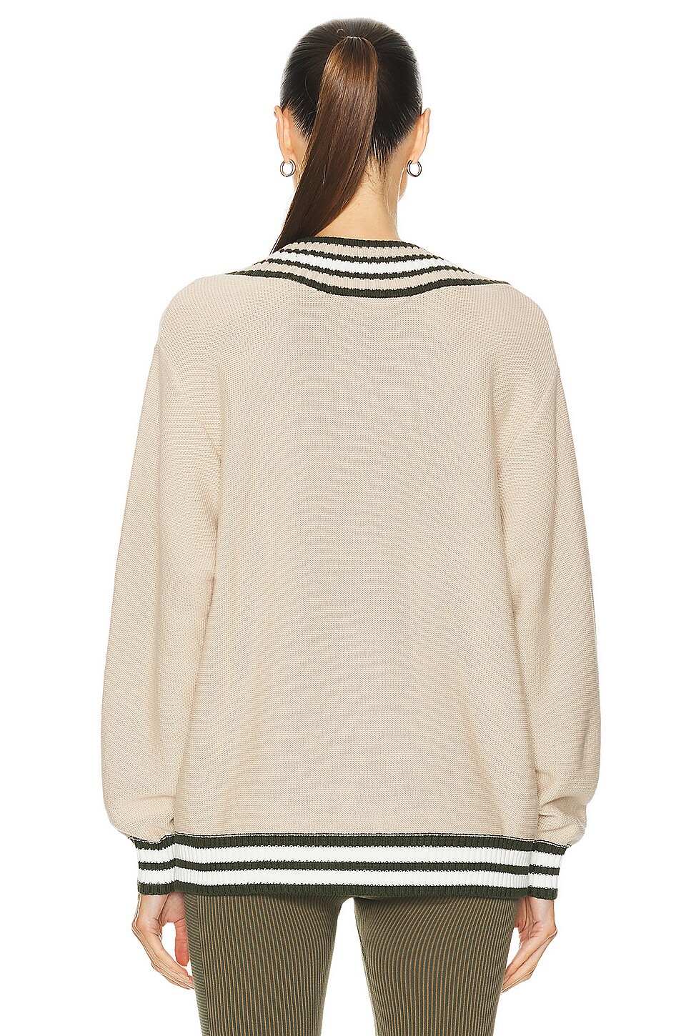 THE UPSIDE Pilot Louie Sweater in Pebble | FWRD
