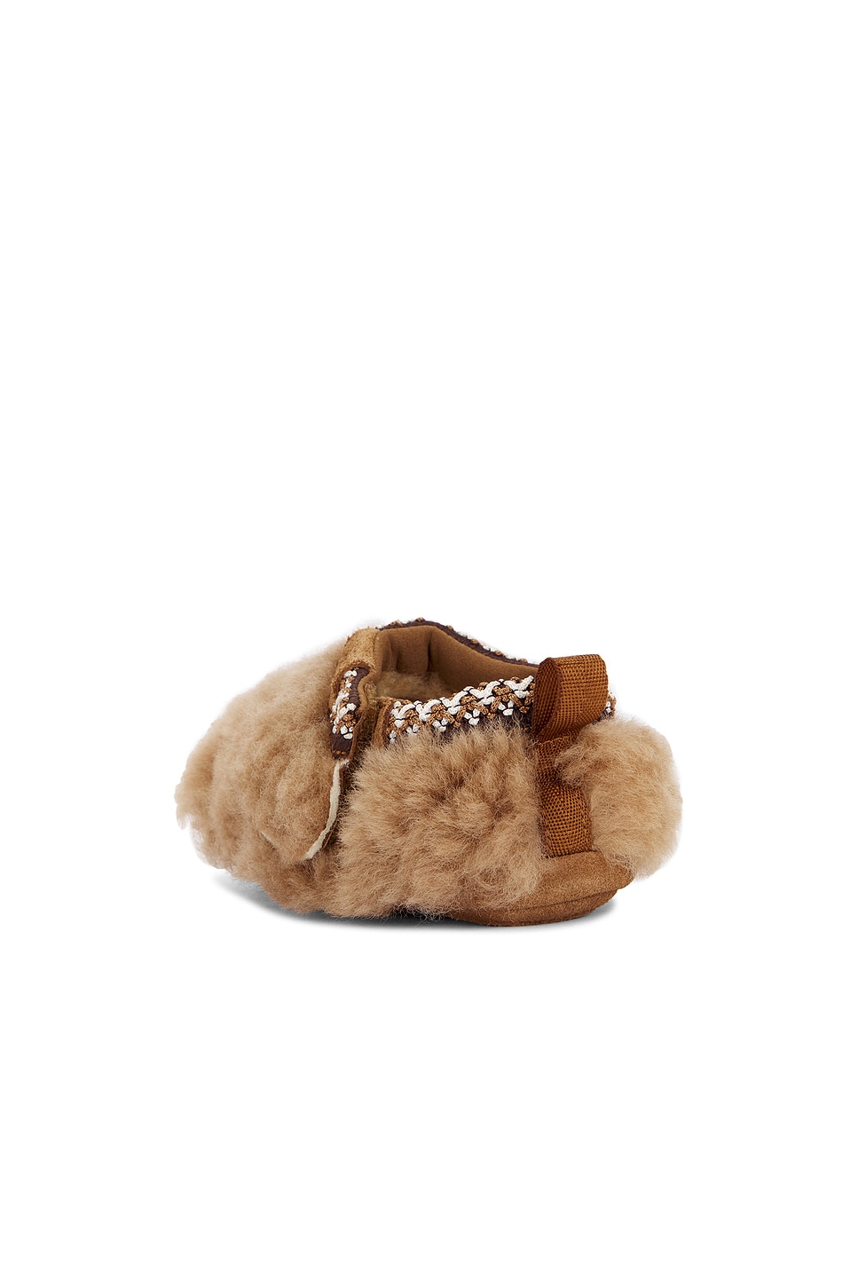 UGG Baby Tasman Maxi Curly Slipper in Chestnut | FWRD