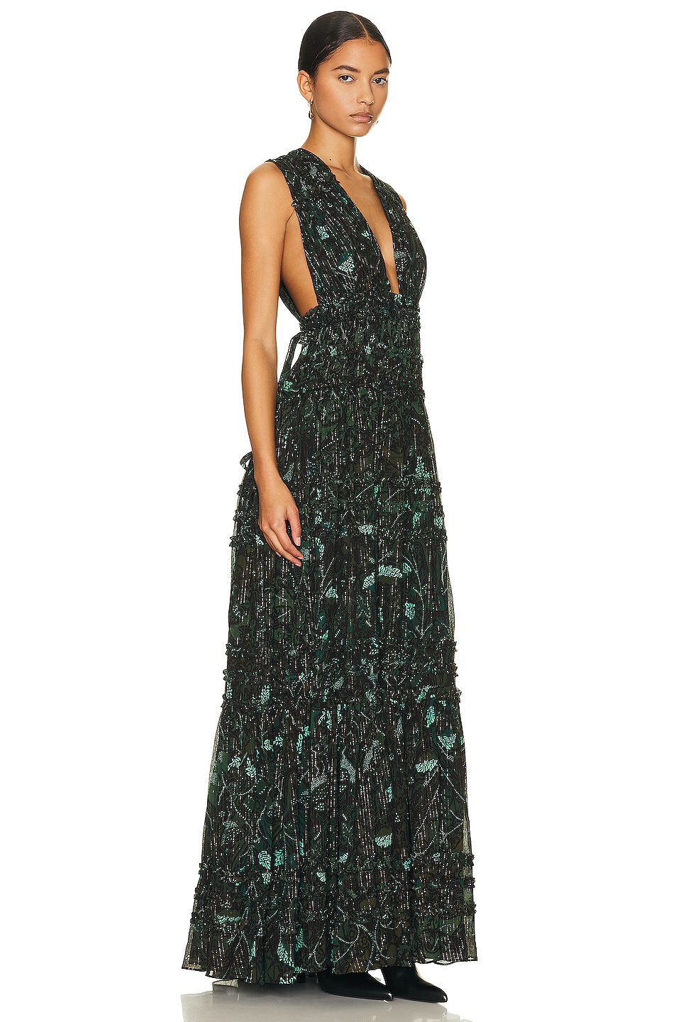 Ulla Johnson Fiona Gown in RAINFOREST | FWRD