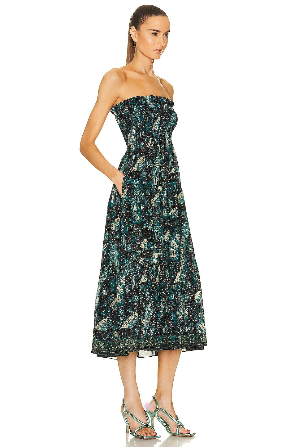 Ulla Johnson Lucca Coverup Dress in MIDNIGHT JADE | FWRD