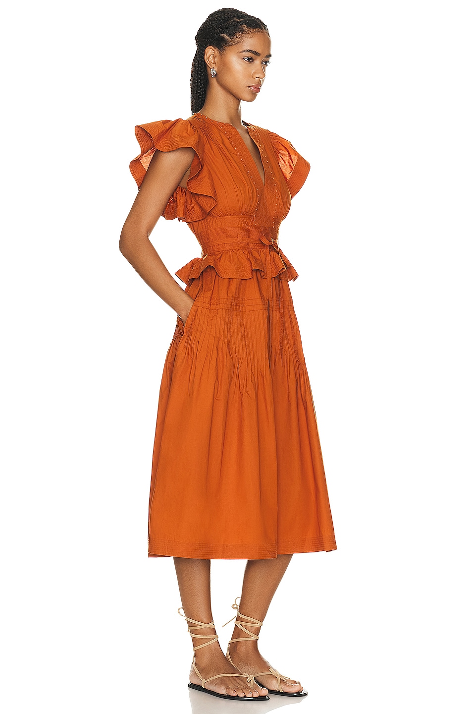 Ulla Johnson Florence Dress in Saffron | FWRD